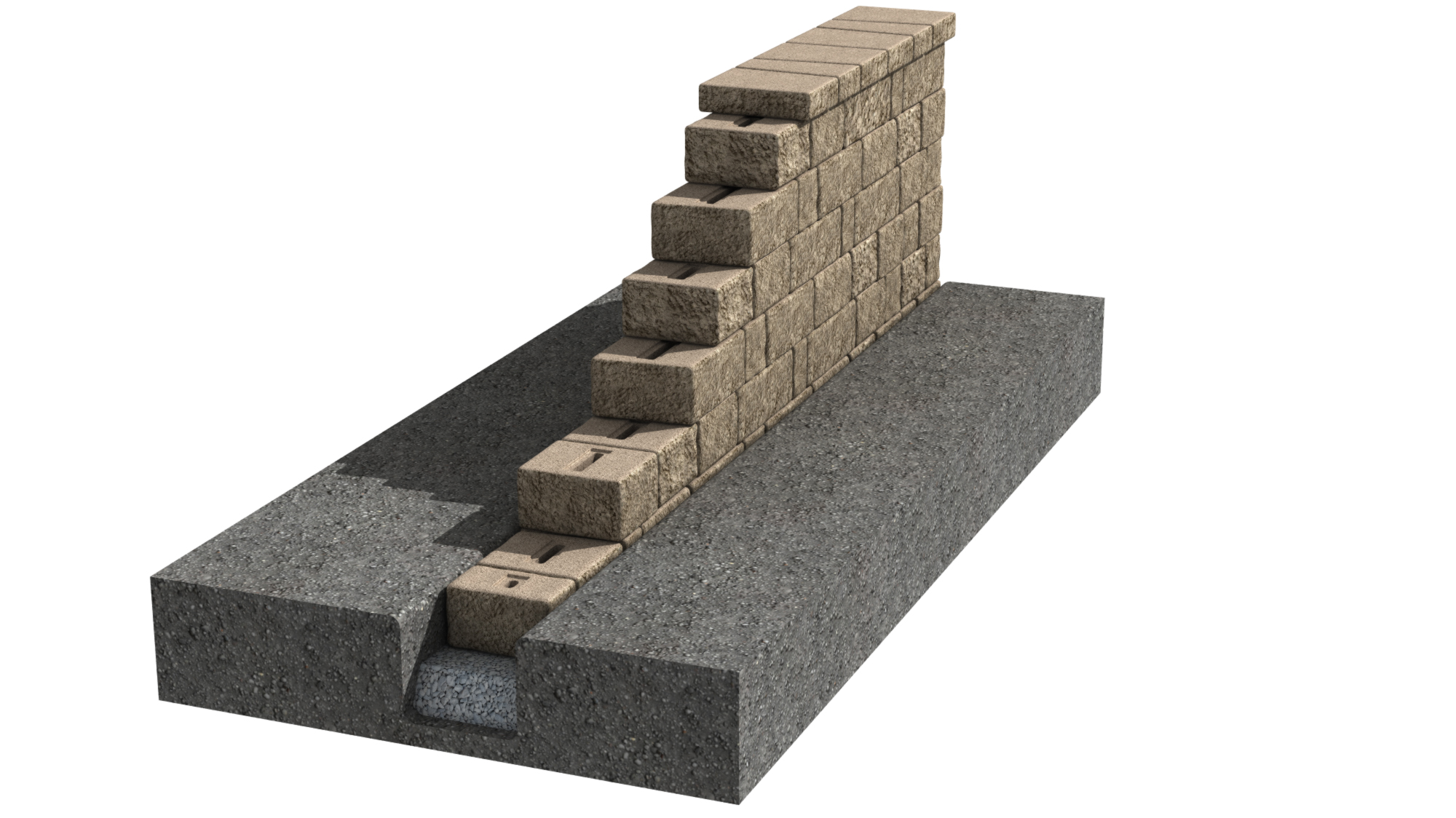 West Block Systems – StoneWall II – Assembly Renderings | Visual ...